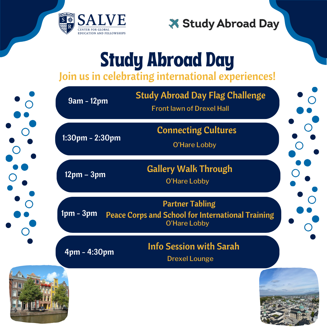 An Option for Each Student: Study Abroad Day at Salve Regina University ...
